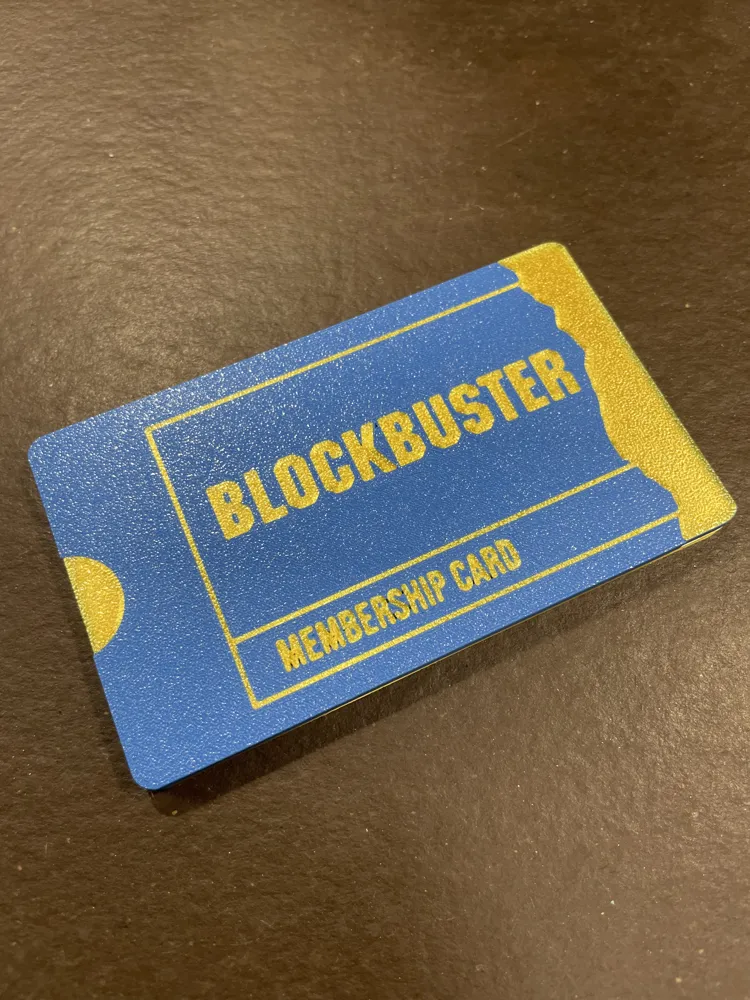 Tap-to-Pay Blockbuster Übergroße NFC-Kreditkarte – Kostenloses 3D ...