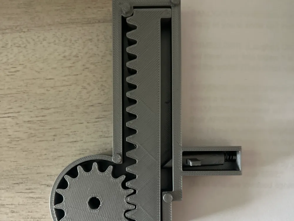 linear gear with locking mechanism - Free 3D Print Model - MakerWorld