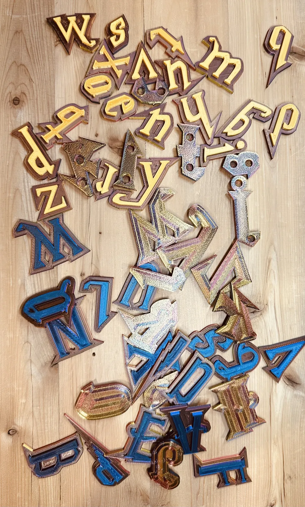 Harry Potter Style Font Letters Alphabet - Free 3D Print Model - MakerWorld