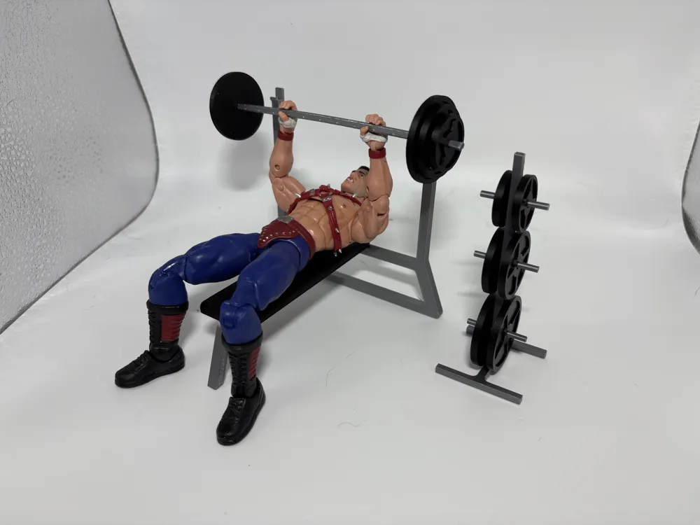 Weight Bench for 1:12 Scale Action Figures - Free 3D Print Model ...