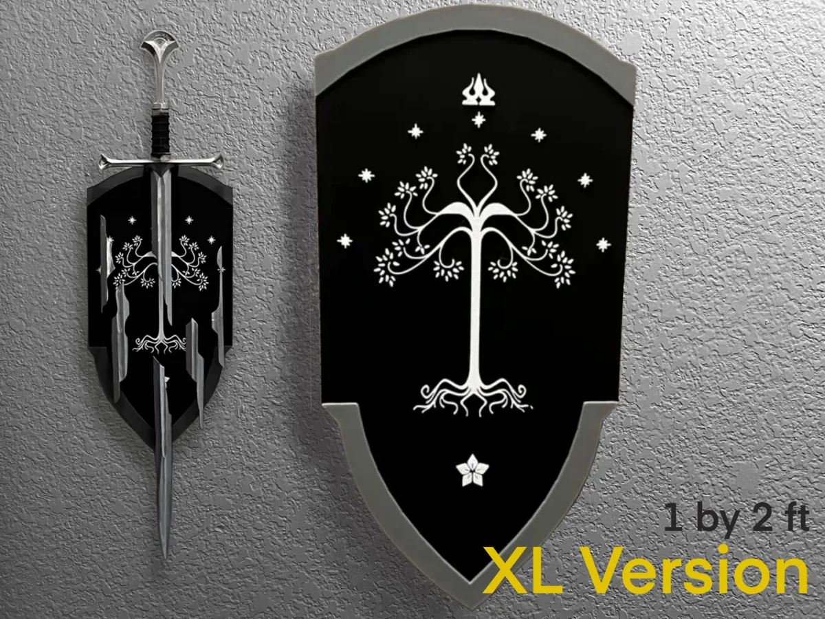 Shield of Gondor - Lord of the Rings - 1 by 2 ft - Free 3D Print Model ...