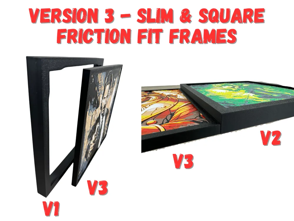 Slim & Square - Friction Fit Frame by Canadian Gamer MakerWorld ...