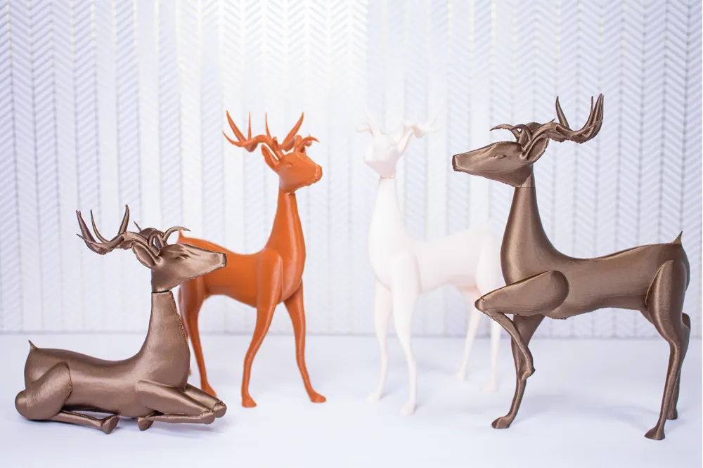 3D Christmas Reindeer in Four Poses + Cute Wearable Accessories!! by ...
