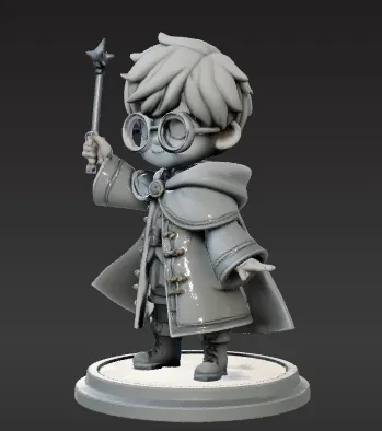 Young Chibi Wizard by faber.quentin MakerWorld: Download Free 3D Models