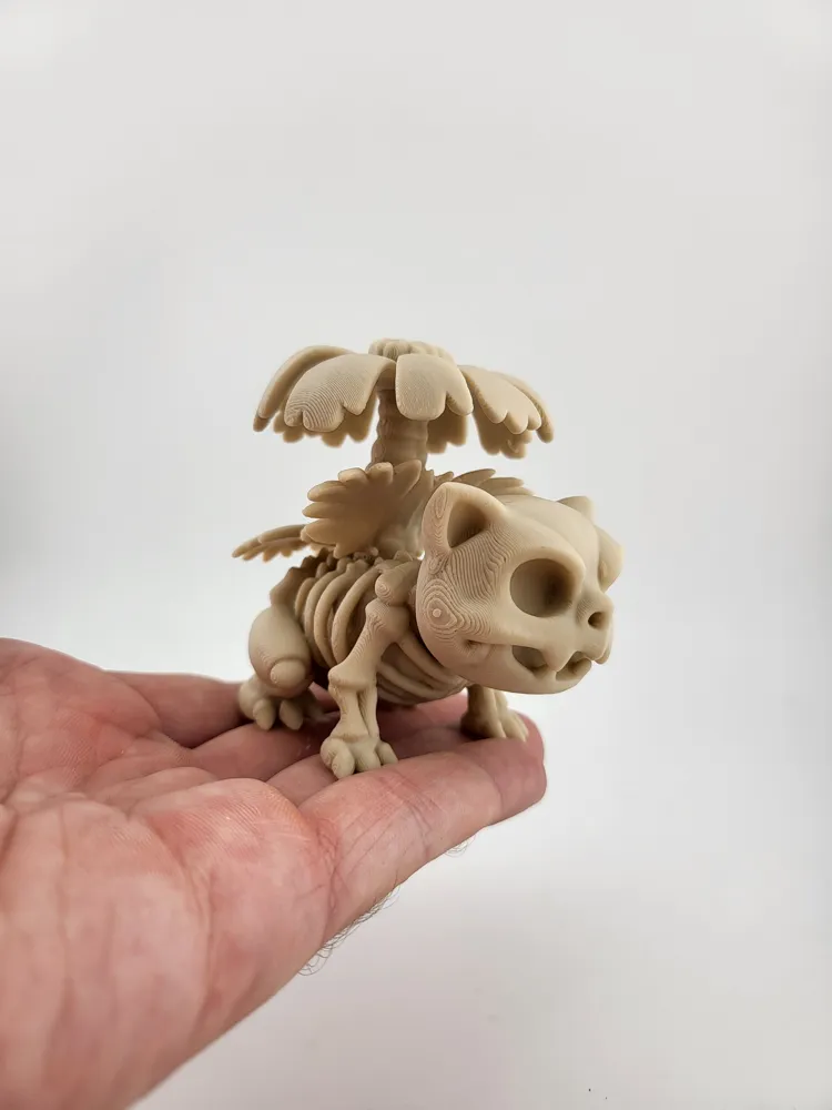 Venusaur Skeleton 3D Model Pokemon Figurine by Mad power MakerWorld ...