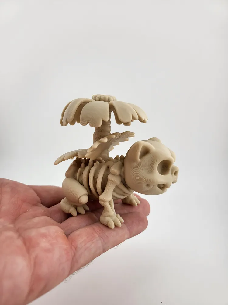 Venusaur Skeleton 3D Model Pokemon Figurine - Free 3D Print Model ...