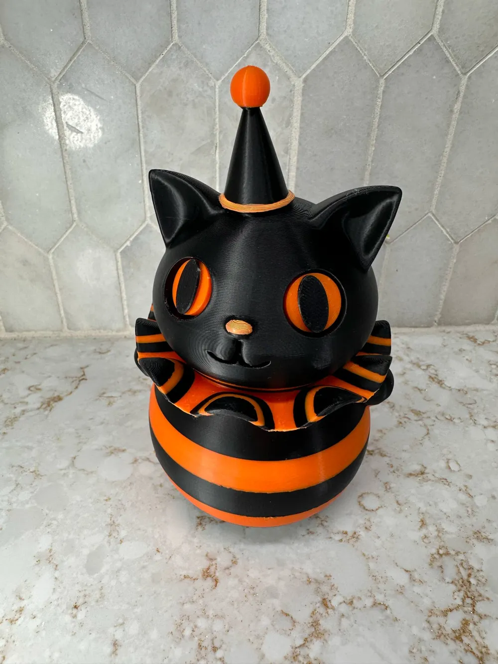 Halloween Cat Treat Jar Decor by Ada & K 3DA MakerWorld: Download Free ...