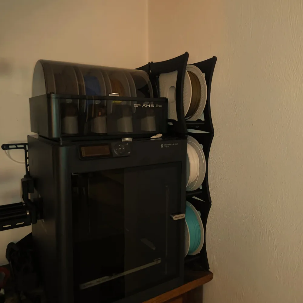 Modular filament spool storage - Free 3D Print Model - MakerWorld