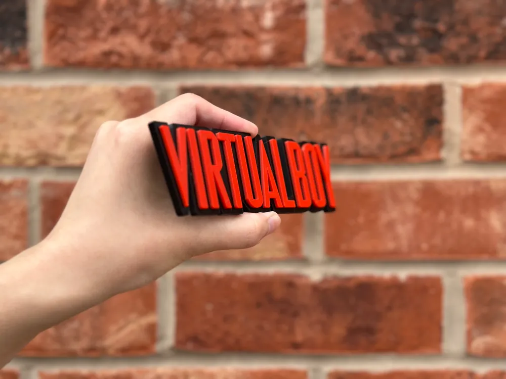 Virtual Boy Logo by FatDog - MakerWorld