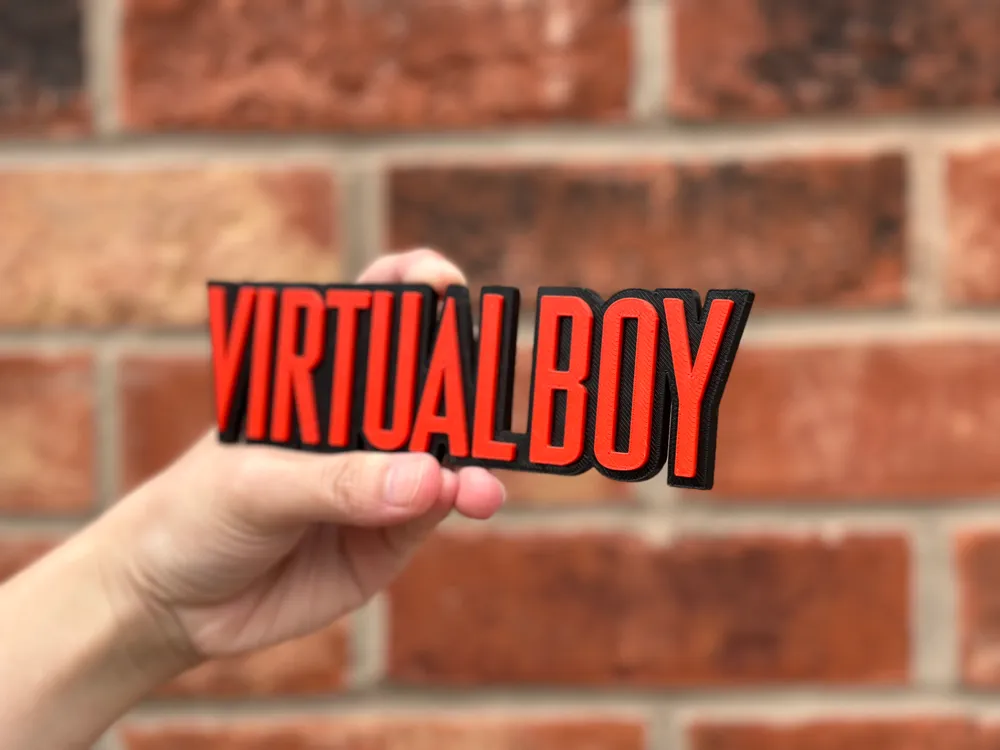 Virtual Boy Logo by FatDog - MakerWorld