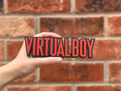 Virtual Boy Logo by FatDog - MakerWorld