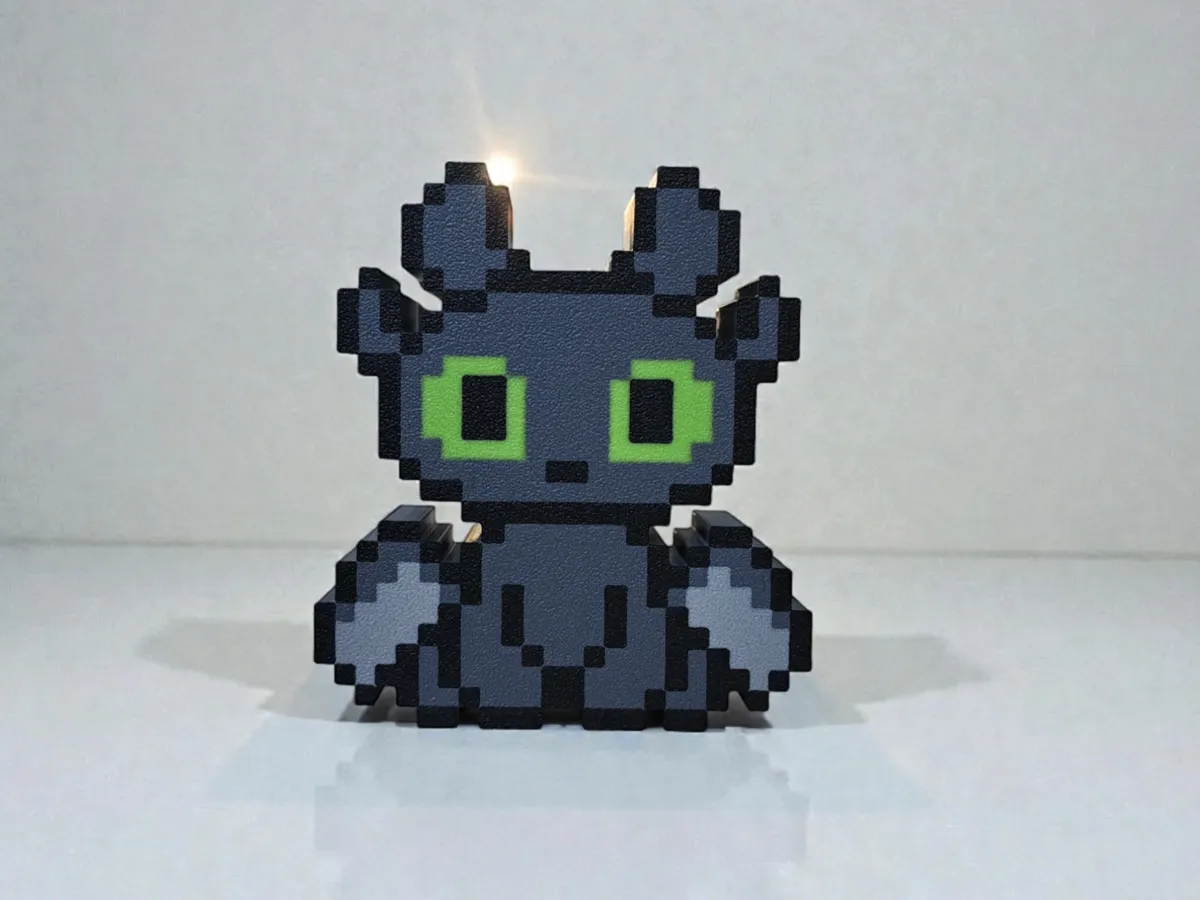 How to Train Your Dragon 8-Bit Toothless by Desgineer MakerWorld ...