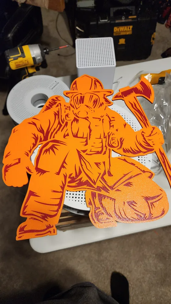 Fireman Mandala - Free 3D Print Model - MakerWorld