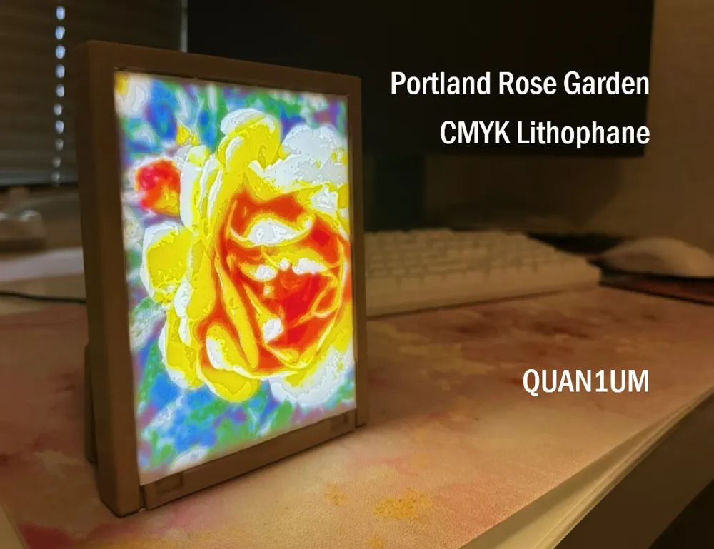 Portland Rose Garden CMYK Lithophane by QUAN1UM - MakerWorld