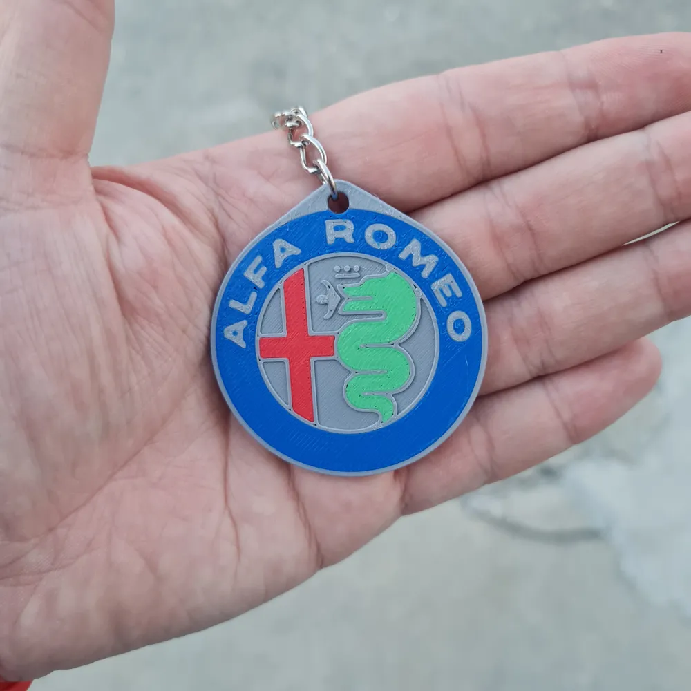 Alfa Romeo Keychain by Maker's Innovations - MakerWorld