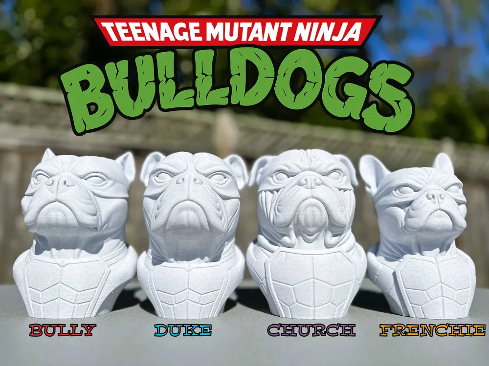Teenage Mutant Ninja Bulldogs - English Bulldog by 5er MakerWorld ...