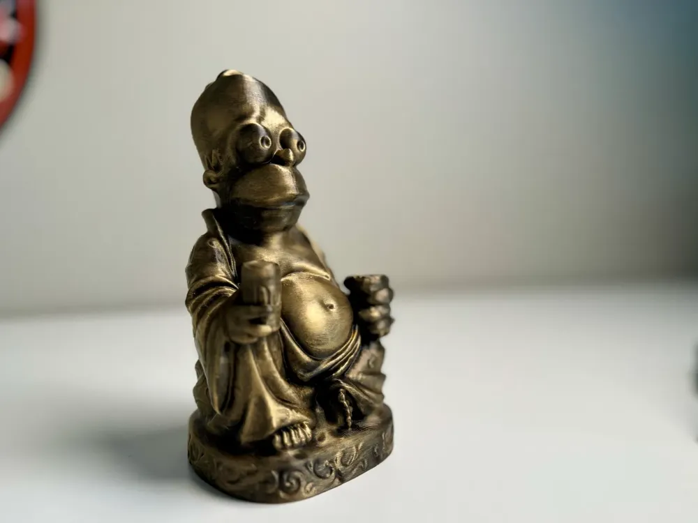 Homer Simpson Buddha by EVERYTHINGPLUSULTRA - MakerWorld