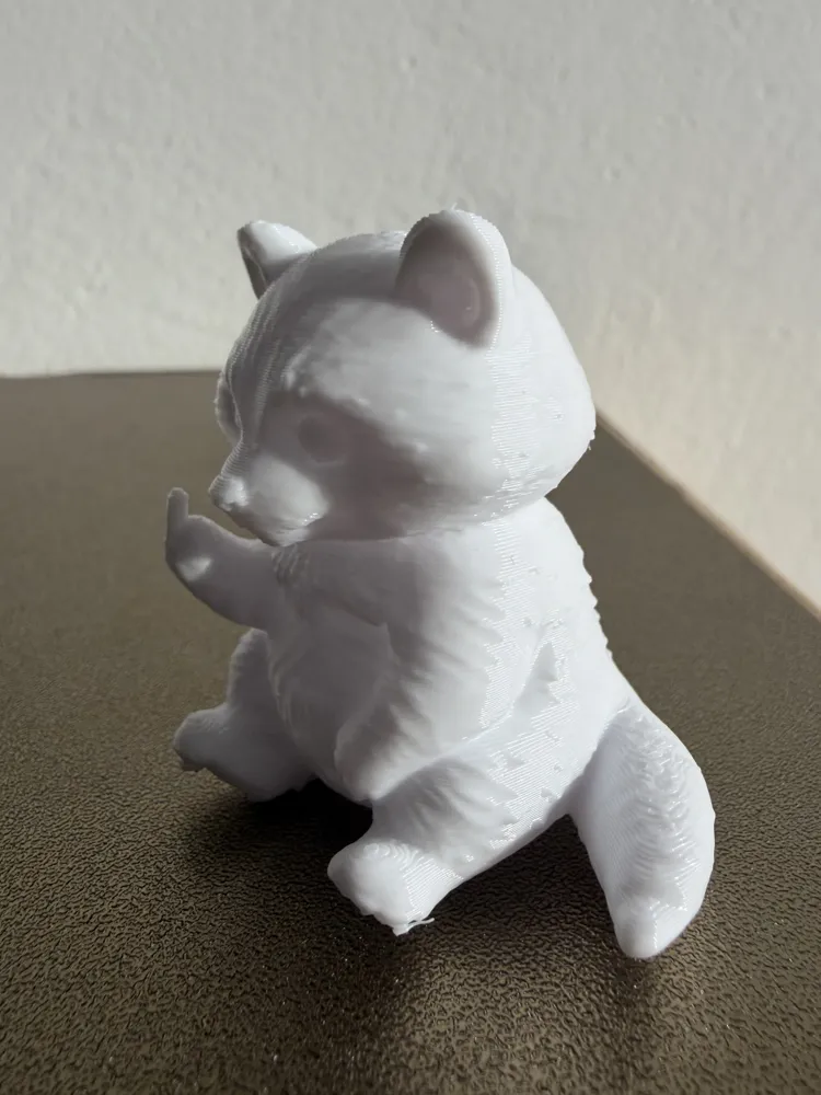 Mittelfinger süßer Waschbär – Kostenloses 3D-Druckmodell – MakerWorld