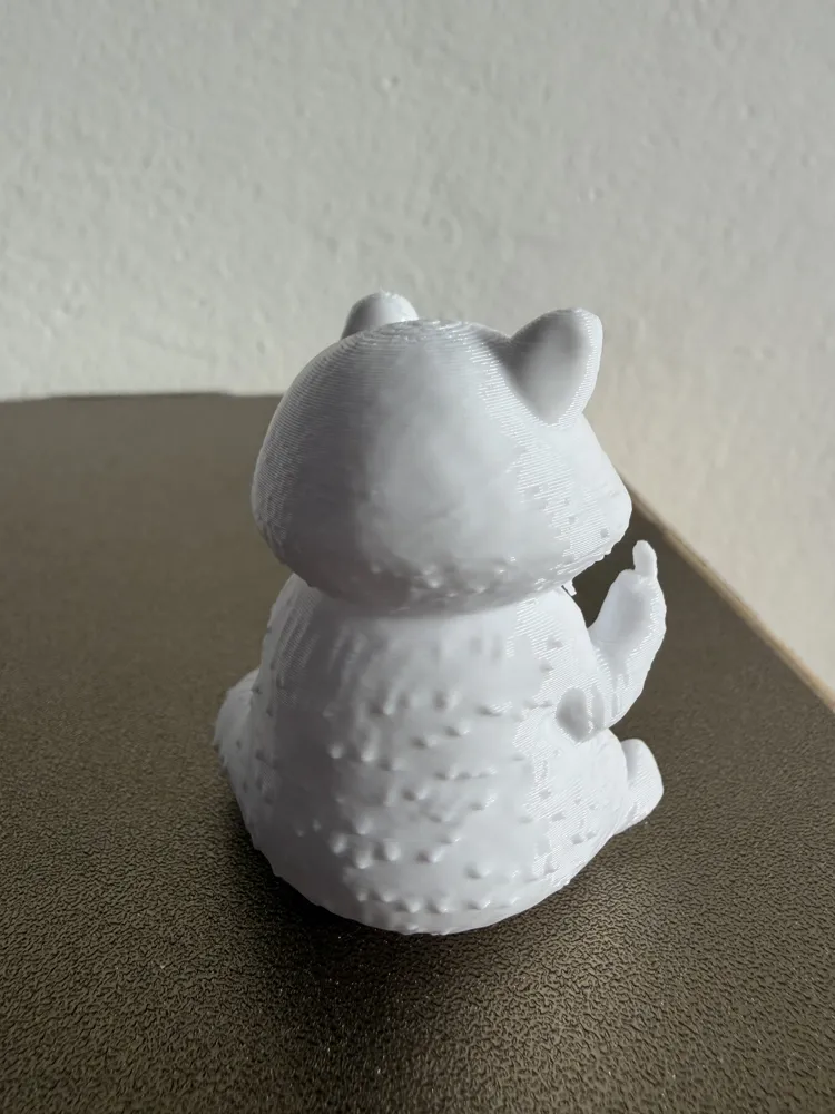 Mittelfinger süßer Waschbär – Kostenloses 3D-Druckmodell – MakerWorld