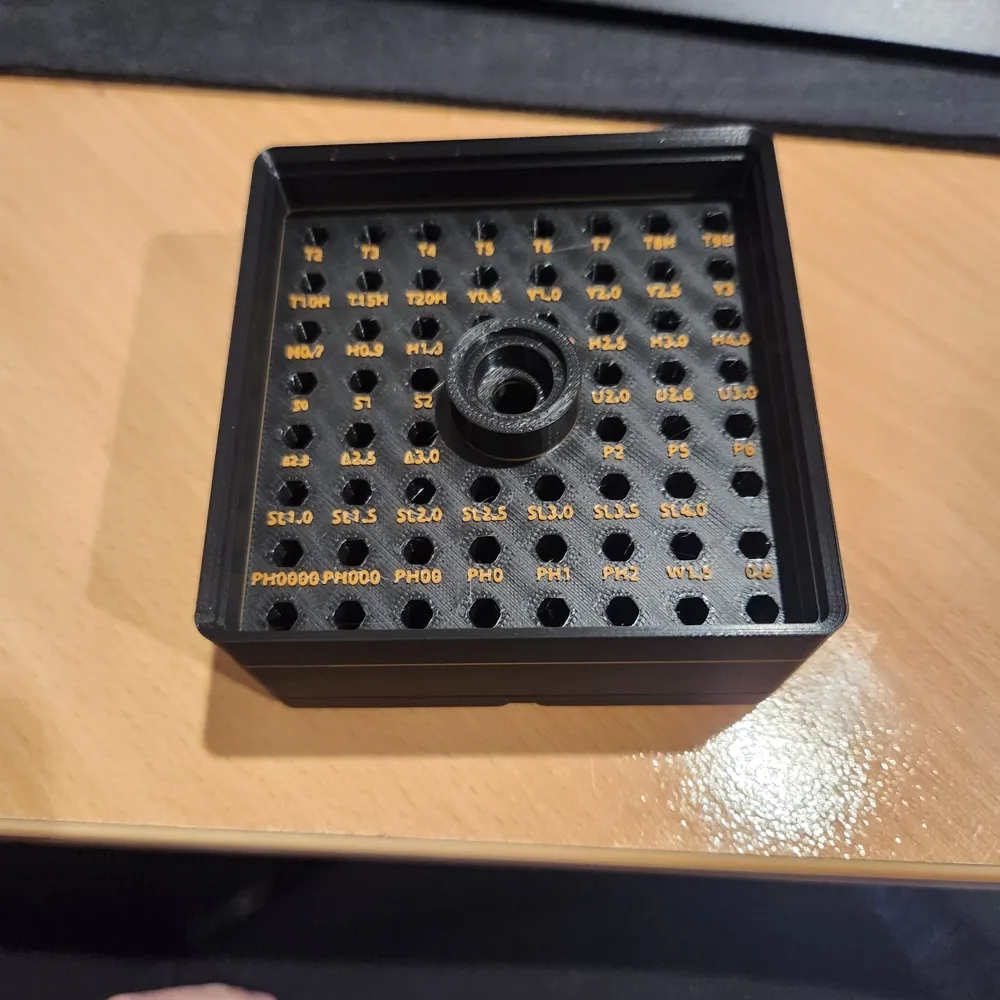 Gridfinity Xiaomi precision screwdriver bit bin Remixed by Jufy111 - MakerWorld