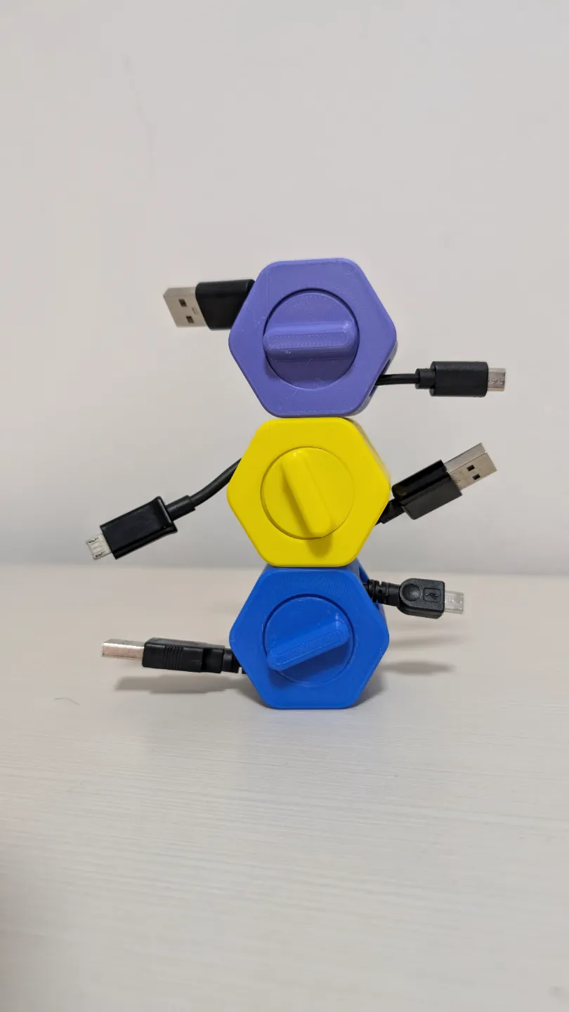 Roll-up cable organizer print in place (3 size) by M3D WORKS - MakerWorld