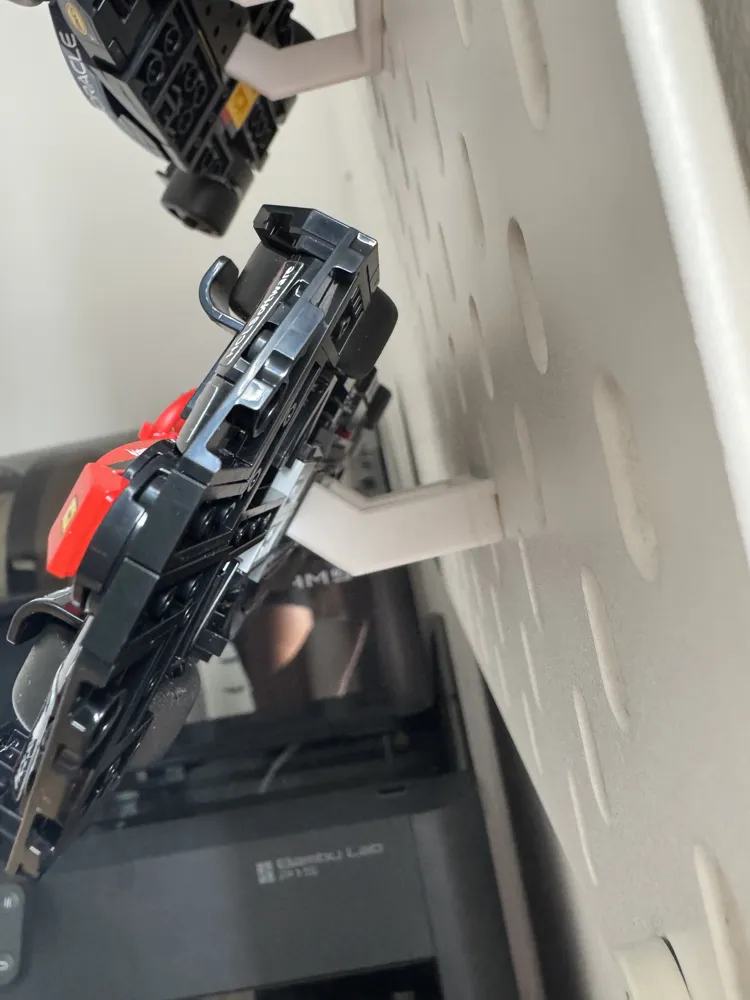 LEG0 Speed Champions F1 Car Display IKEA SKADIS by LL-3d MakerWorld: Download Free 3D Models