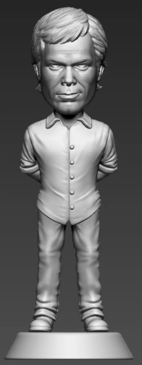 Dexter from TV Series caricature statue - Free 3D Print Model - MakerWorld