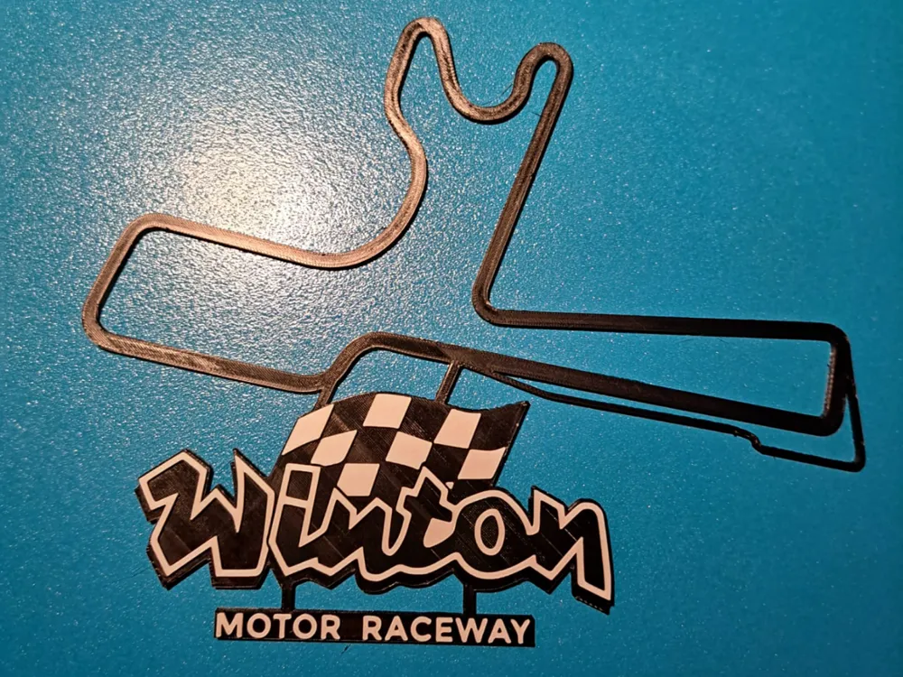 Winton Motor Raceway Track Map Wall Art by Oktober Revolution - MakerWorld