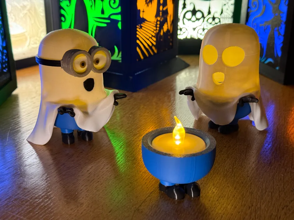 Minion Ghost Tea Light by Trusted Developments MakerWorld: Download ...