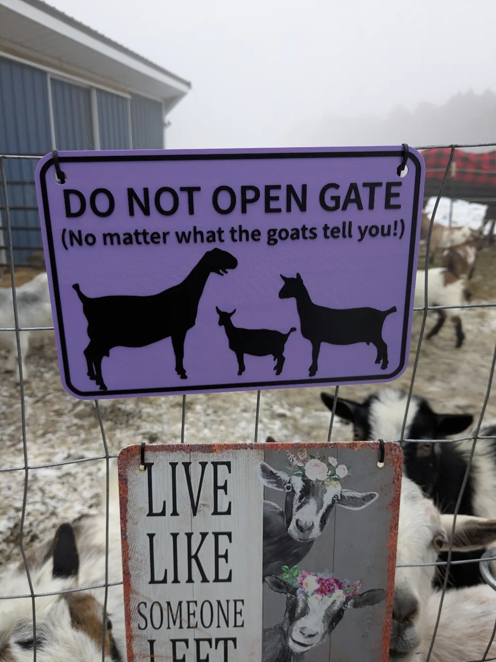 Goat Gate Sign by GoatMa$ter - MakerWorld