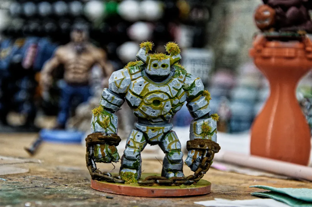 stone golem DnD miniature - Free 3D Print Model - MakerWorld