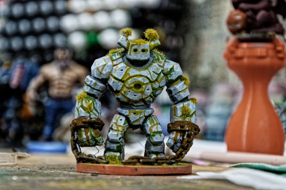 stone golem DnD miniature - Free 3D Print Model - MakerWorld