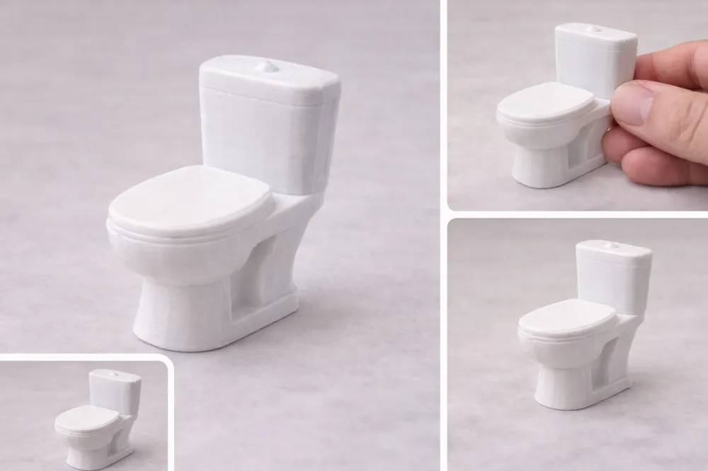 Mini Toilet - 1:24 - Free 3D Print Model - MakerWorld