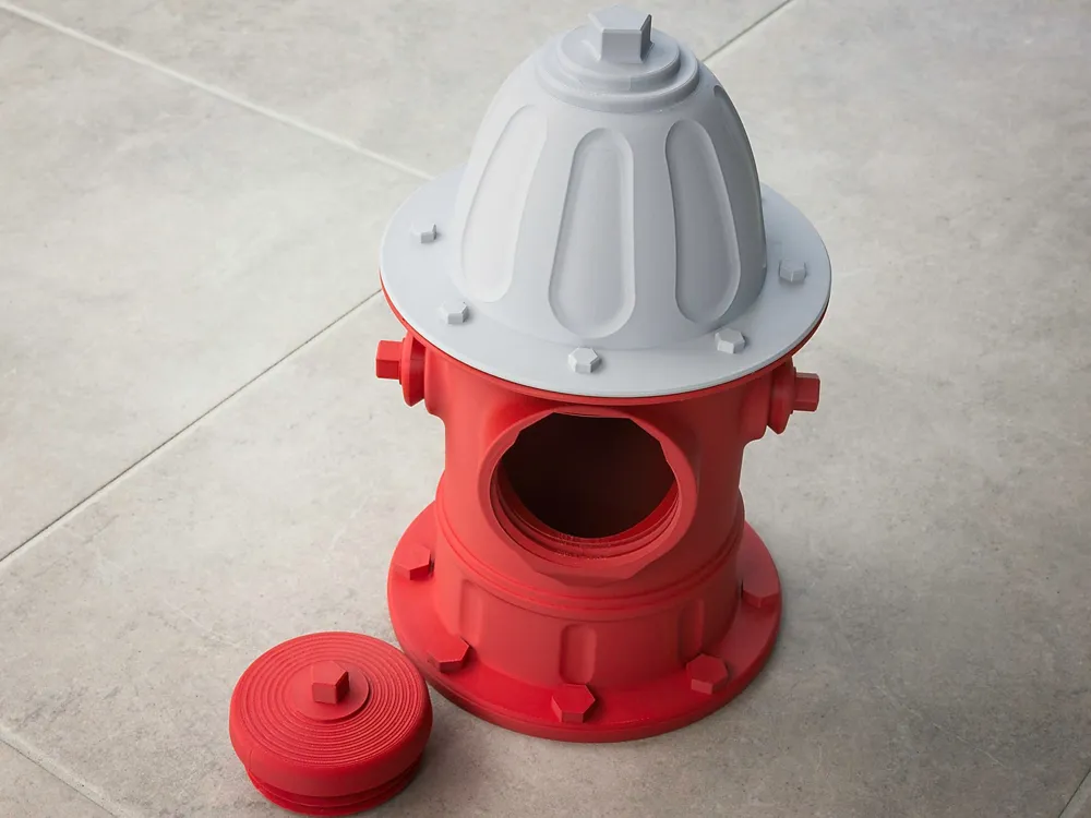 Fire Hydrant Trash Can (or Storage) by Every Day Counts - MakerWorld