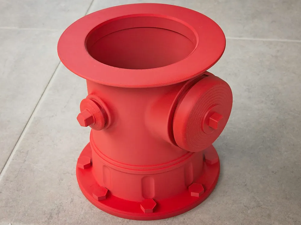 Fire Hydrant Trash Can (or Storage) by Every Day Counts - MakerWorld