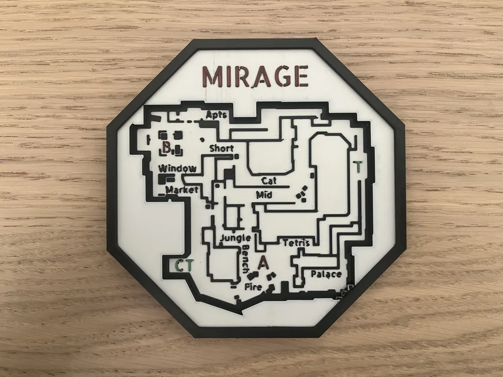 Marcos para mapas de CS2 - Mirage - Modelo de impresión 3D gratuito ...