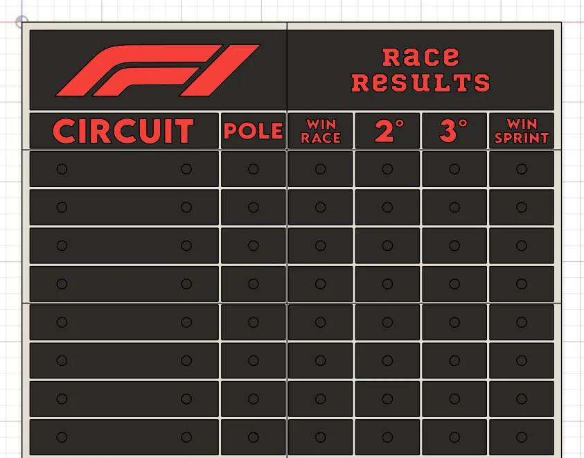 F1: Race and Results by keko - MakerWorld