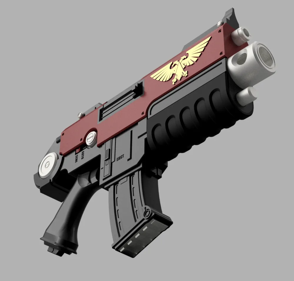 Warhammer 40K Bolter/Boltgun - Free 3D Print Model - MakerWorld