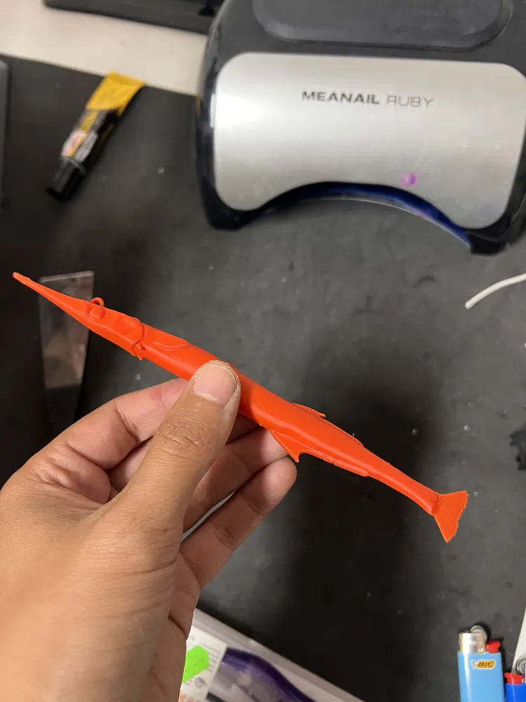 Artificial Garfish Spinning Lure by Ing.Cocò MakerWorld: Download Free 3D Models