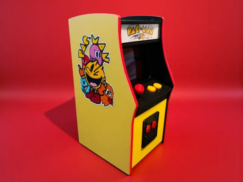 Pacman-Desktop-Arcade im Stil für einen Raspberry Pi – Kostenloses 3D ...