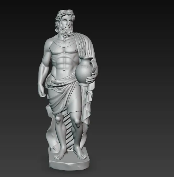 Estatua de hombre griego - Modelo de impresión 3D gratuito - MakerWorld