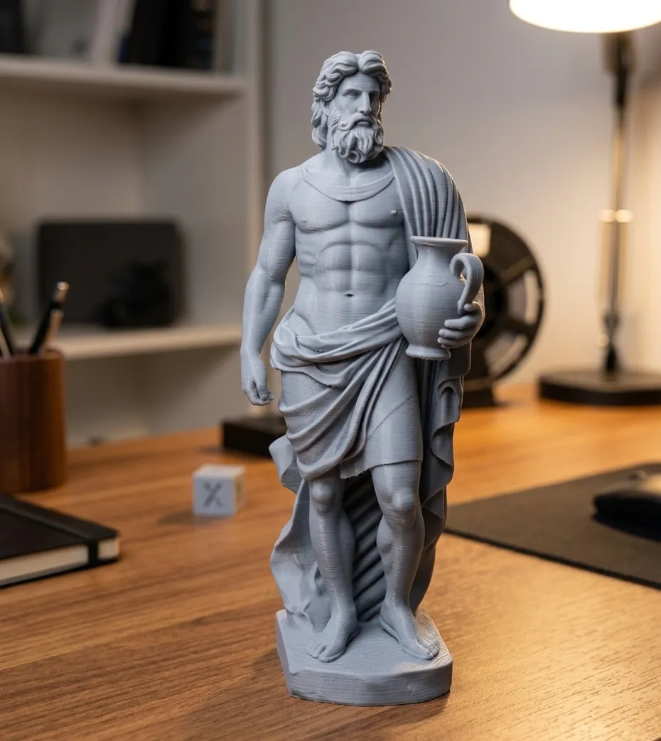 Estatua de hombre griego - Modelo de impresión 3D gratuito - MakerWorld