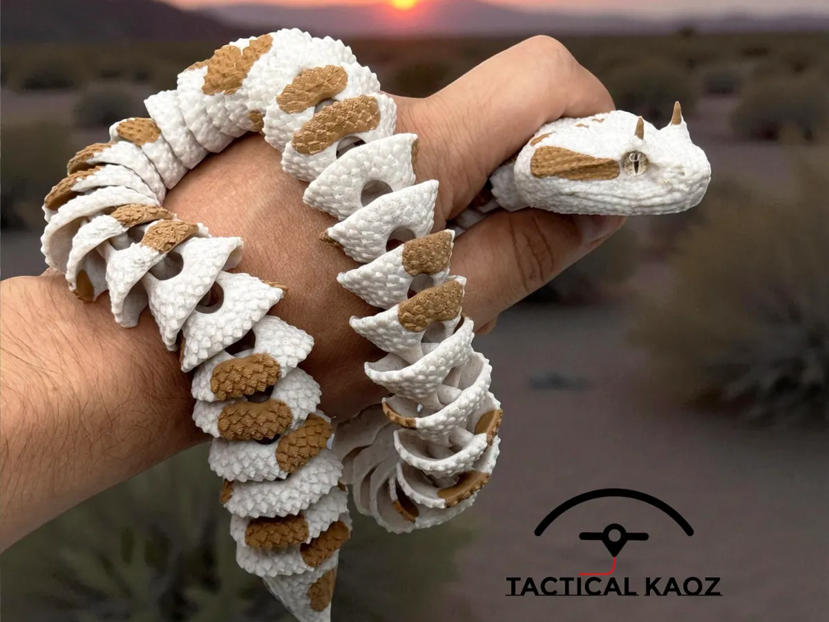 Articulated Horned Viper Snake 6mm Glass Eye by Tactical Kaoz ...