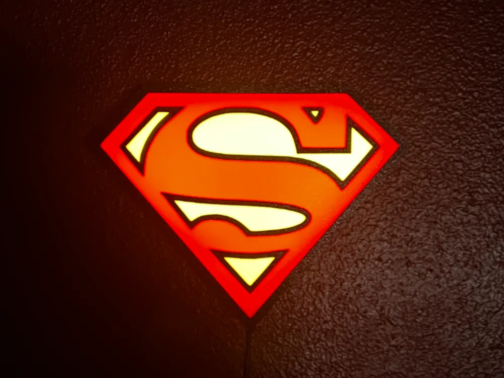 Superman Light Box – Kostenloses 3D-Druckmodell – MakerWorld