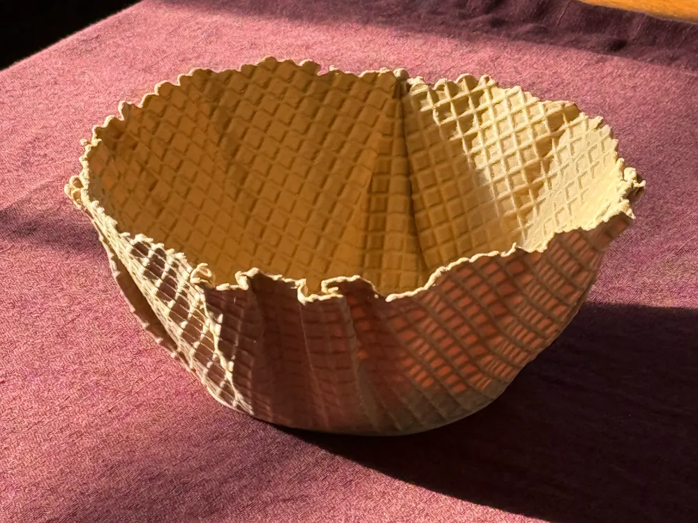 Waffle Bowl by ezee.one MakerWorld: Download Free 3D Models