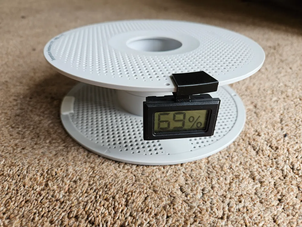 Bambu Spool Hygrometer Mount by Grebby MakerWorld: Download Free 3D Models