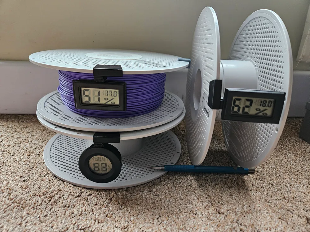 Bambu Spool Hygrometer Mount by Grebby - MakerWorld