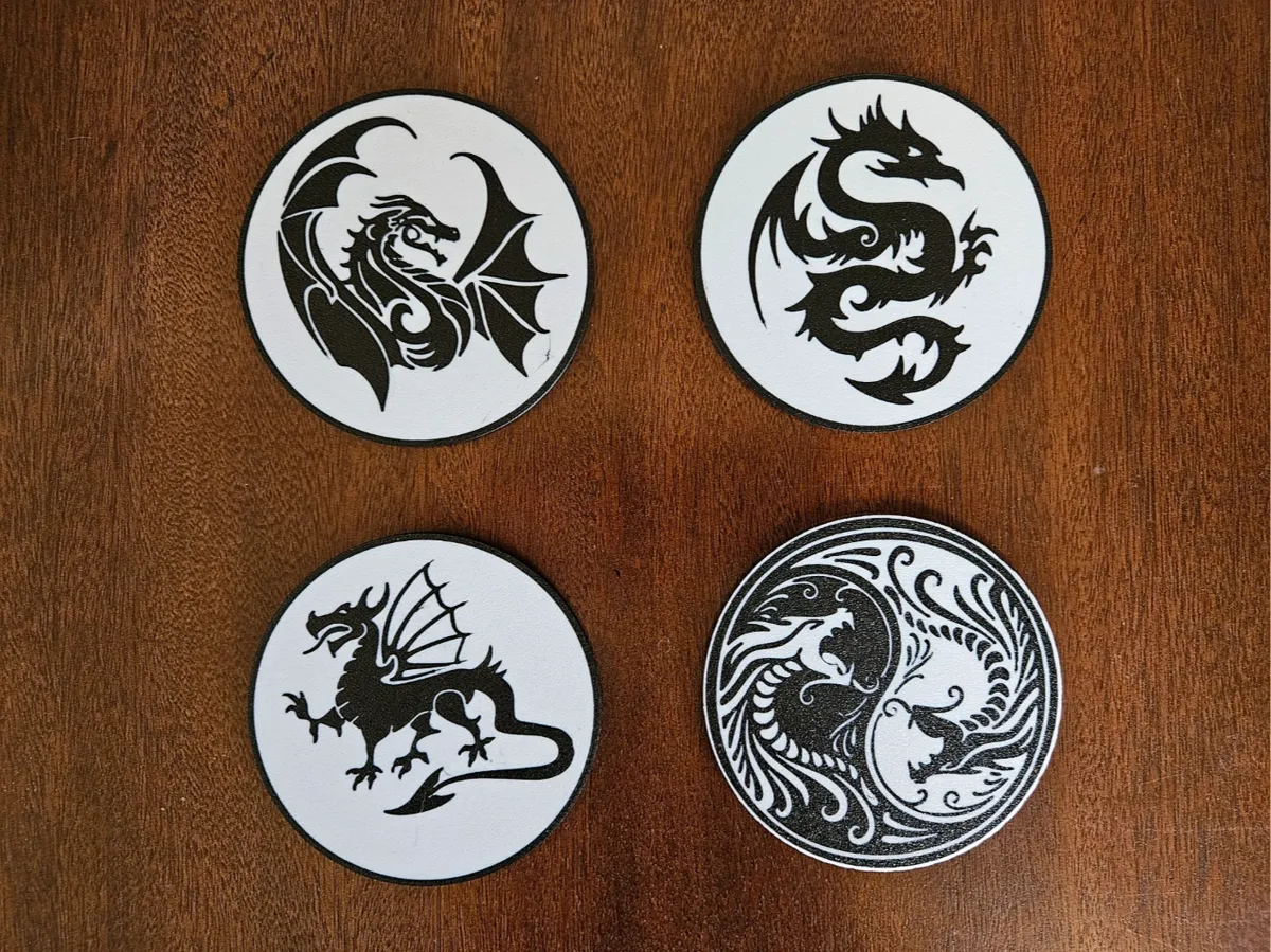 Dragon Coasters by Derek MakerWorld: Download Free 3D Models