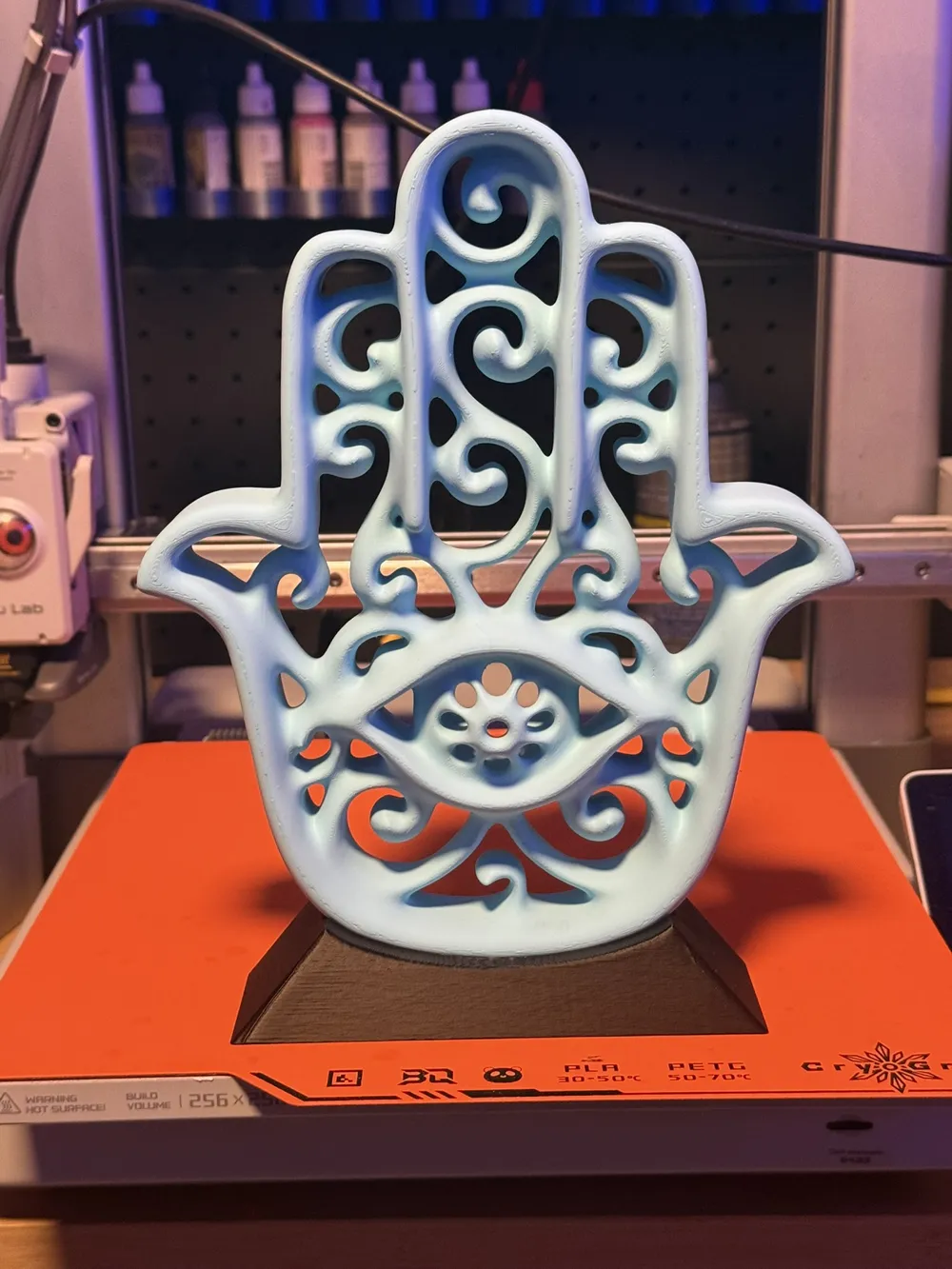 HAMSA HAND - SHELF DISPLAY - Free 3D Print Model - MakerWorld