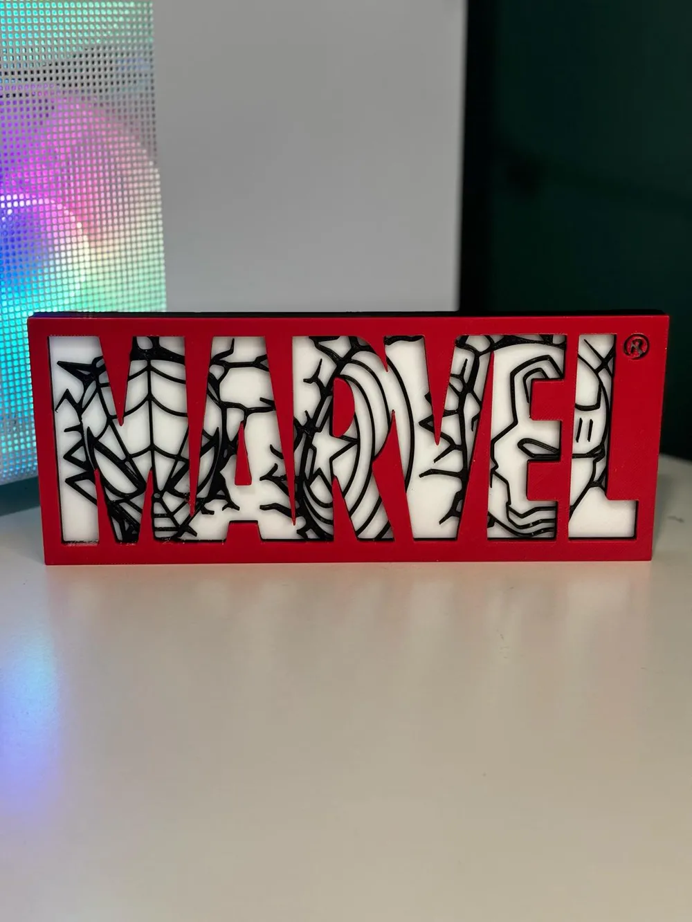 Marvel letrero por TMA3D MakerWorld: Descarga Modelos 3D Gratuitos